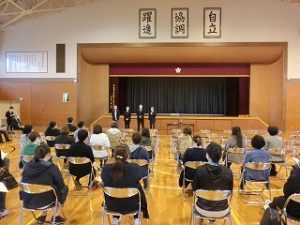 PTA授業参観・PTA総会等 R5.4.26 ｜ 由利本荘市立大内中学校